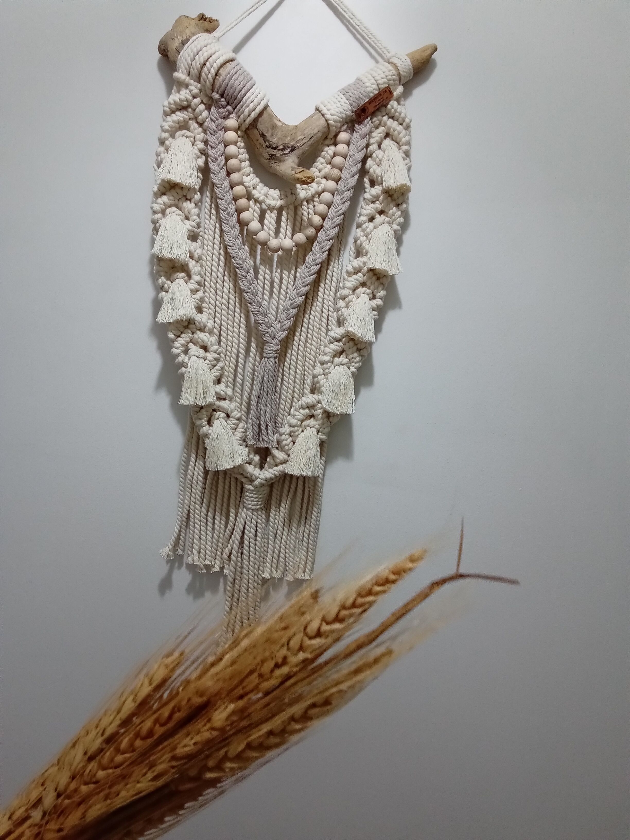 Makrome Bej Krem Duvar Süsü Fiyatı Yorumlar - komeksepeti.com