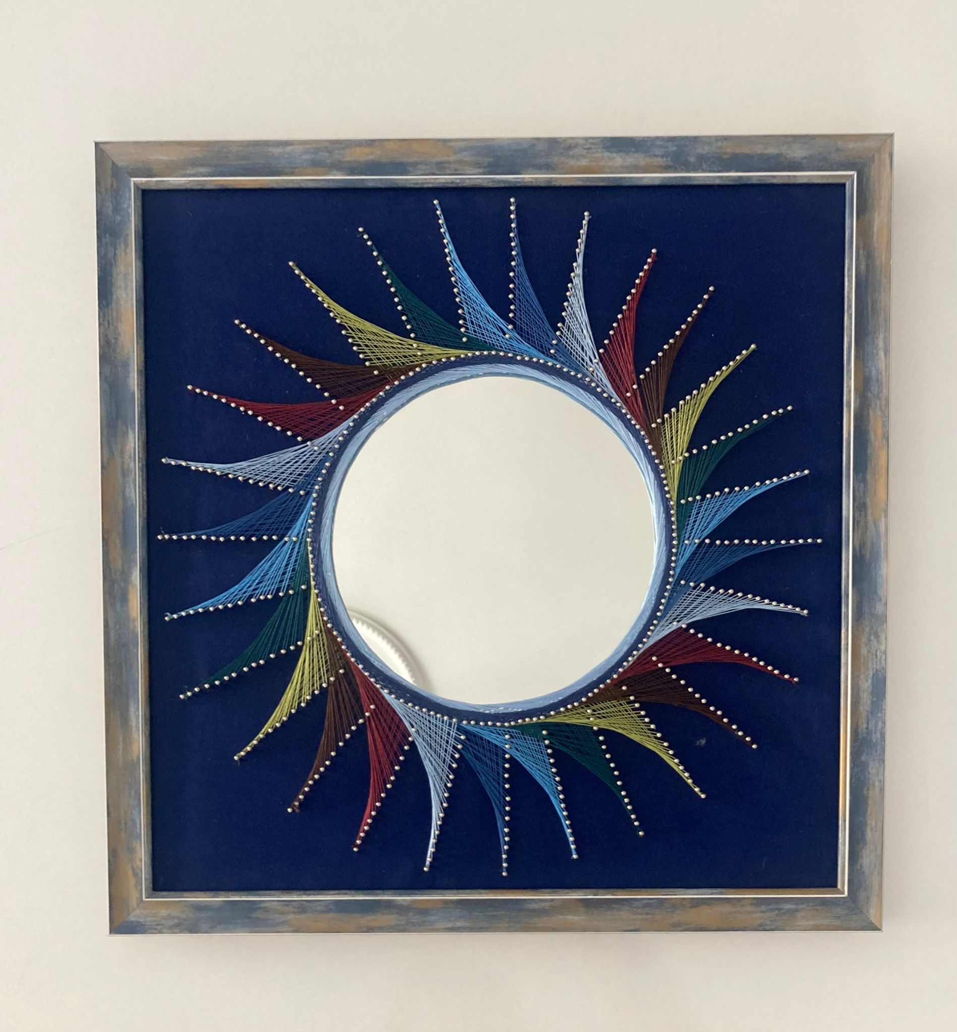 Filografi String Art Gökkuşağı Ayna - komeksepeti.com