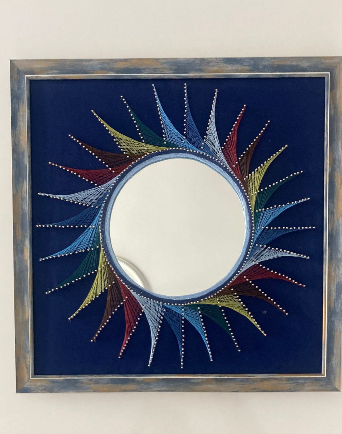 Filografi String Art Gökkuşağı Ayna - komeksepeti.com