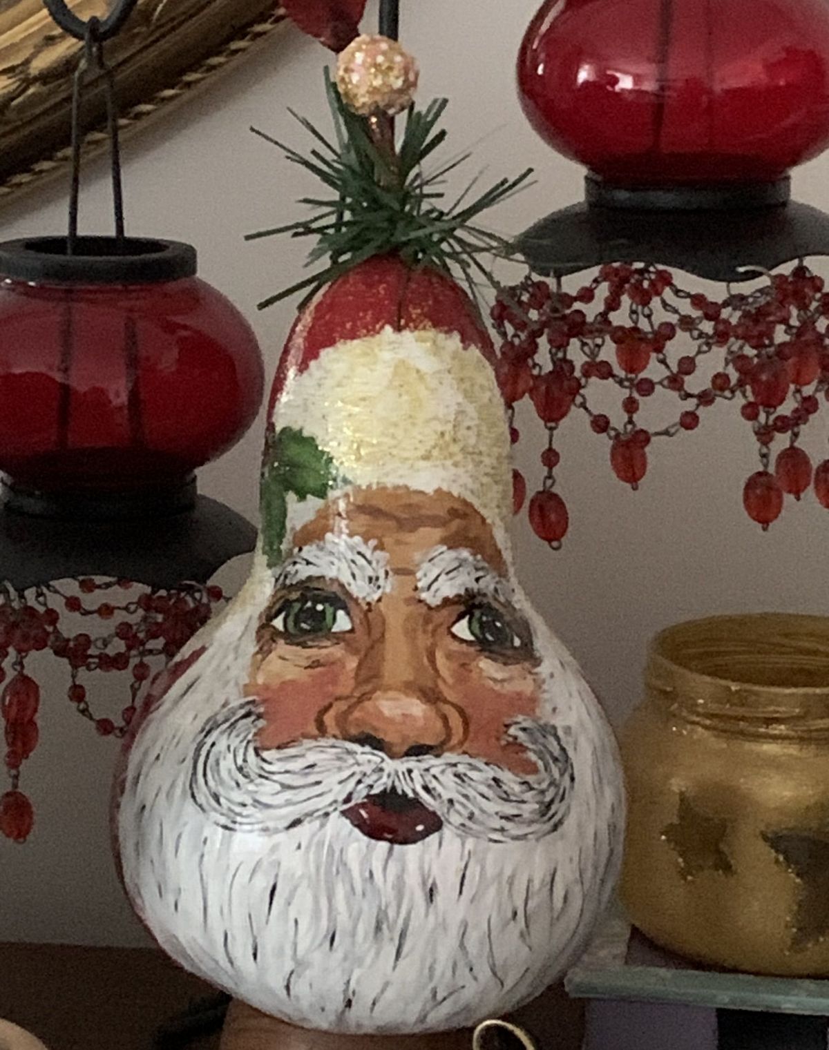 Yeni Yıl Temalı Su Kabağından Noel Baba - komeksepeti.com
