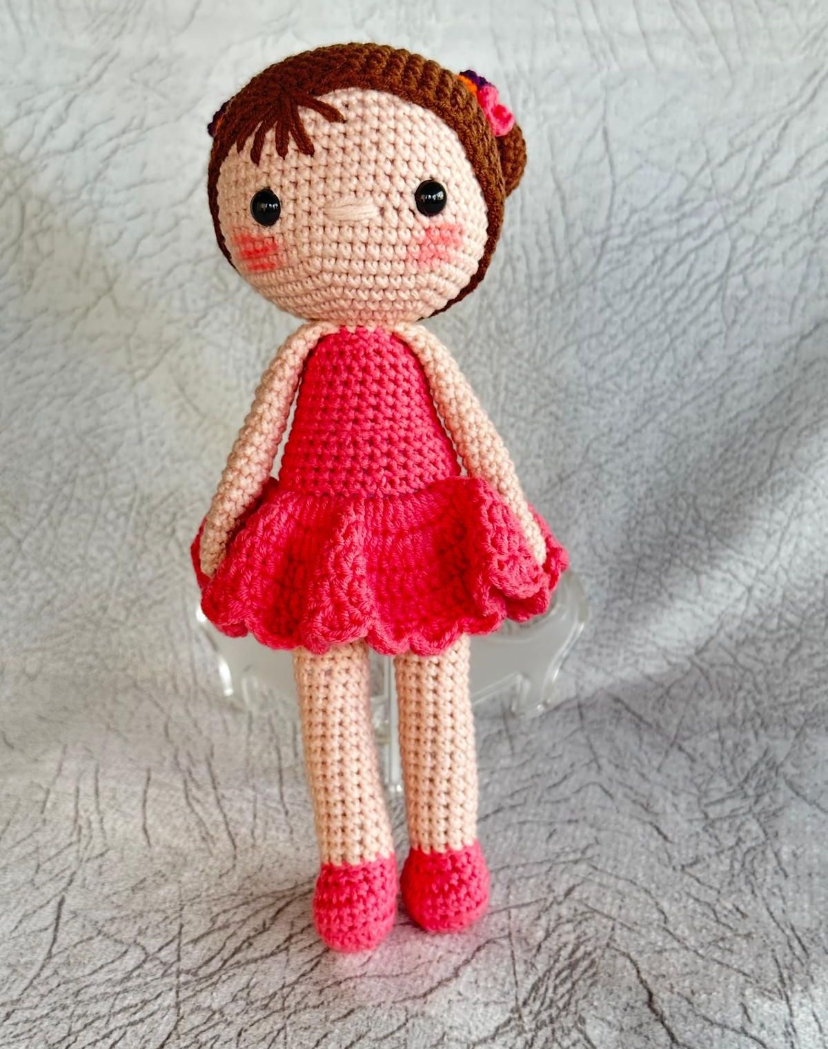 Nevce Handmade El Örgüsü Pembe Bez Bebek - Şık ve El Yapımı ...