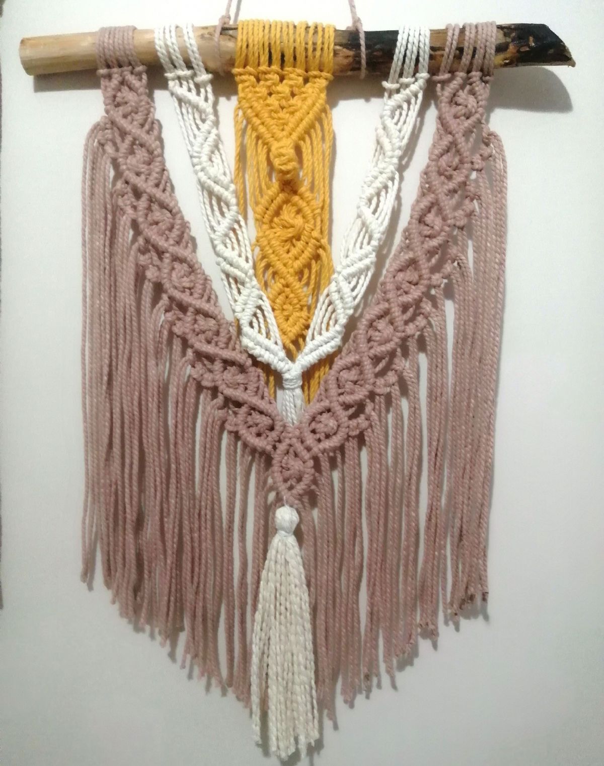 Örgü Makrome Duvar Süsü - Doğal ve Şık Dekorasyon - komeksepeti.com