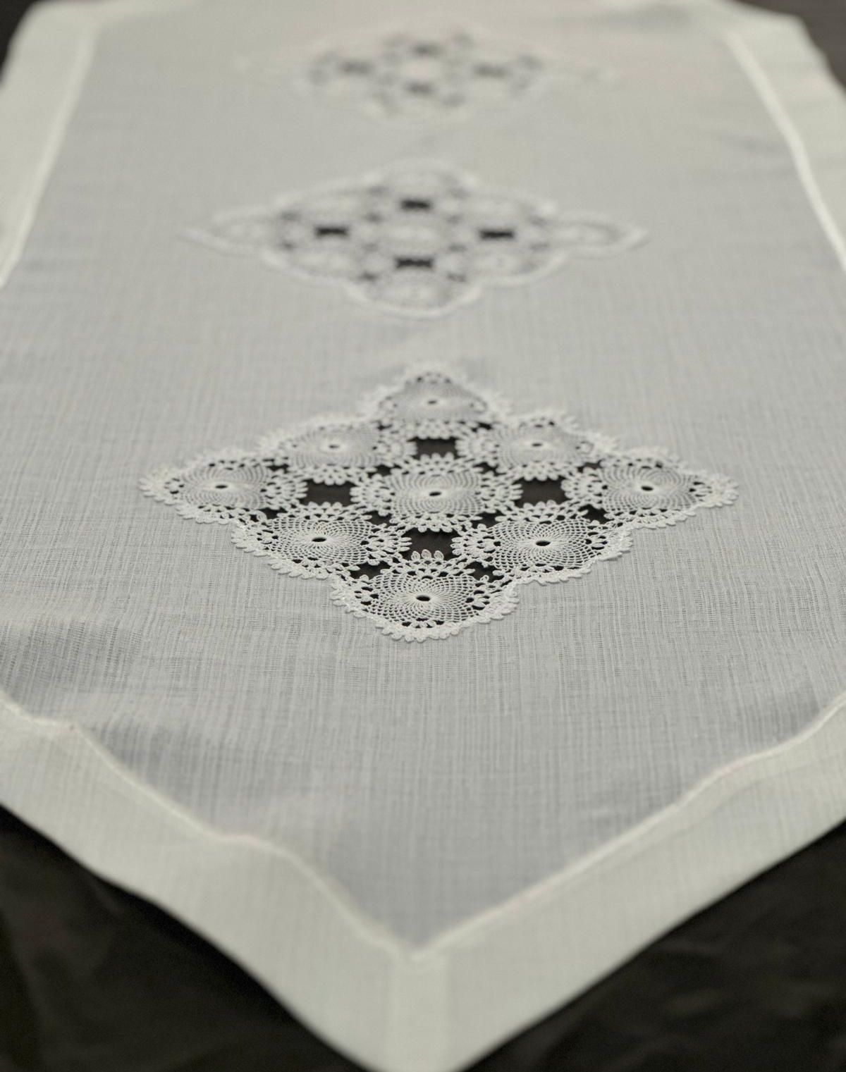 Dantel Sarma Krem Runner Fiyatı, Yorumlar - komeksepeti.com