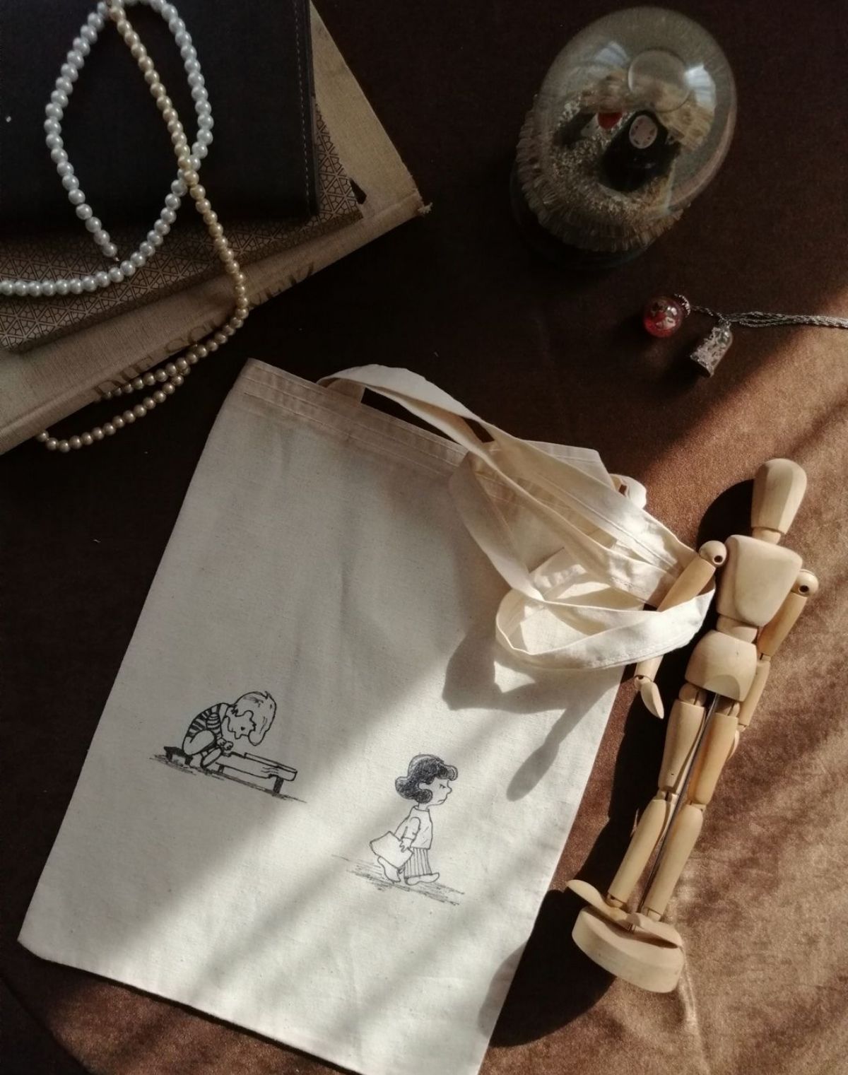 Snoopy Peanut Çete Temalı Ham Bez Çanta - komeksepeti.com